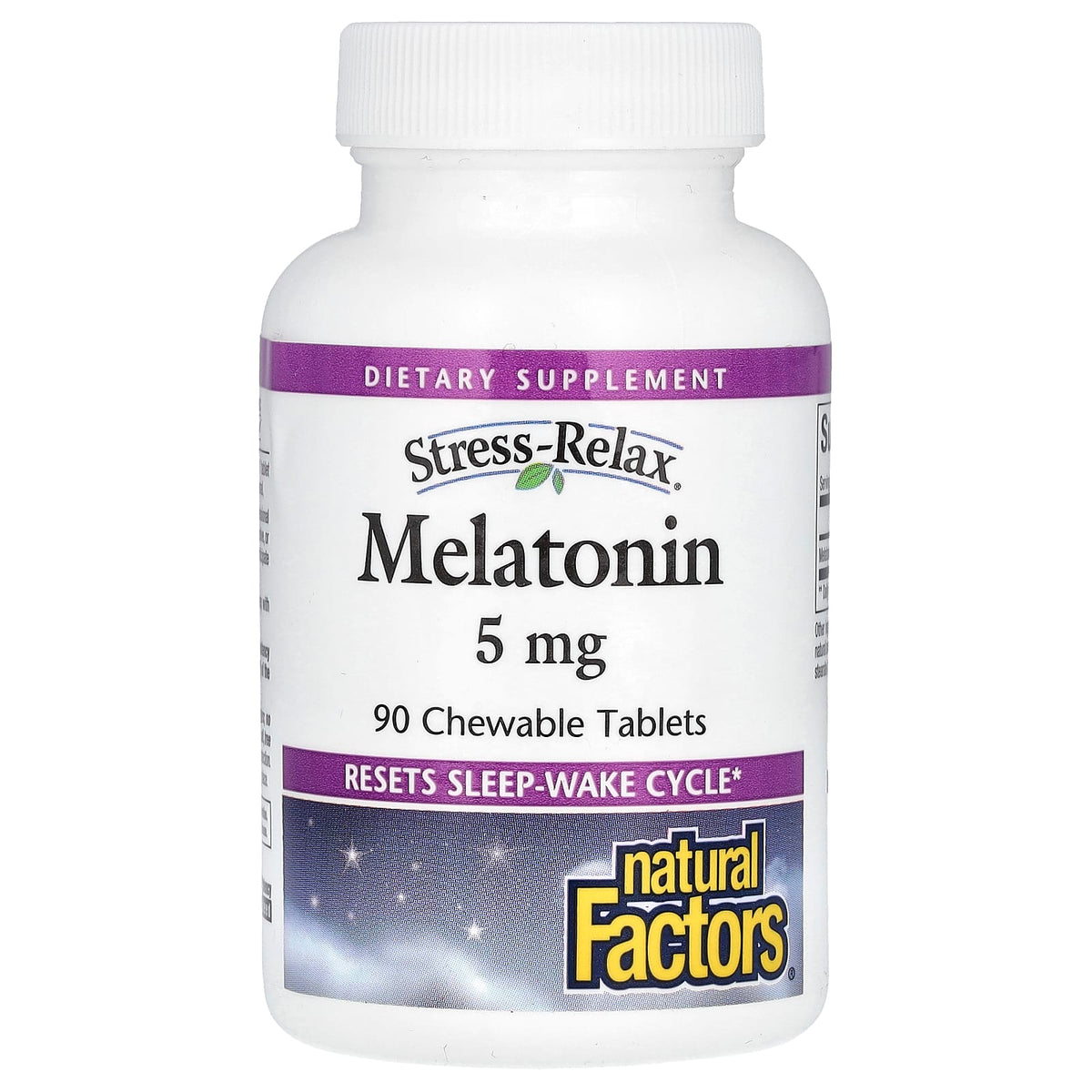 Stress Relax Melatonin 5mg Chewable Tablets — Vitality Nutrition