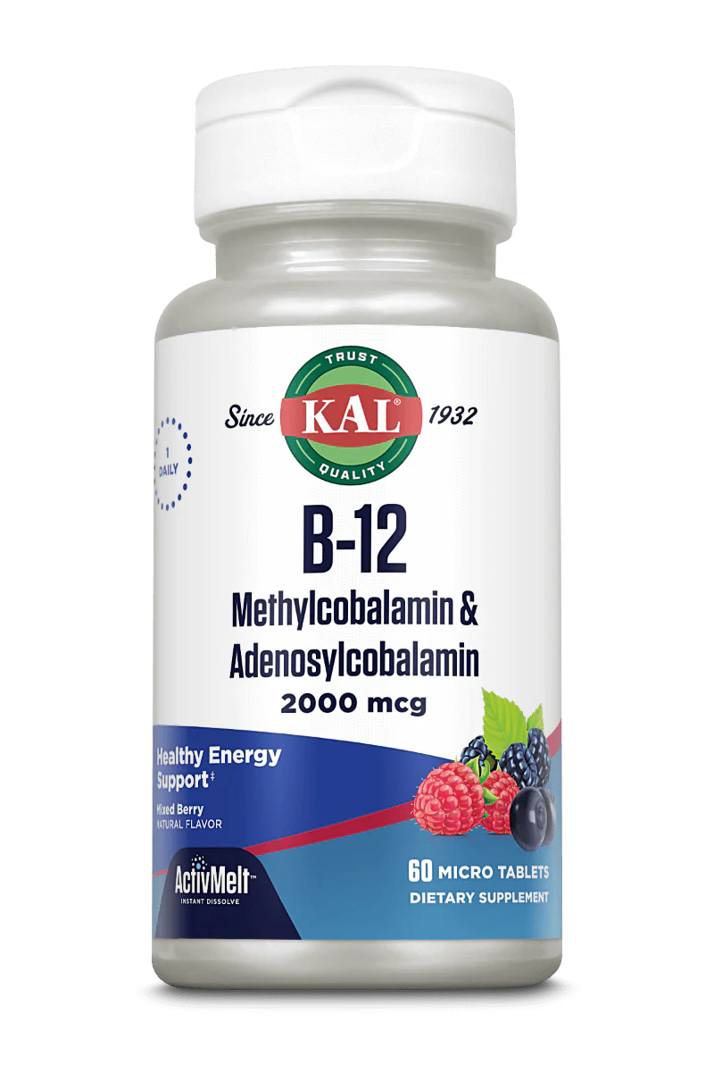 B12 Methylcobalamin & Adenosylcobalamin (2000mcg) — Vitality Nutrition