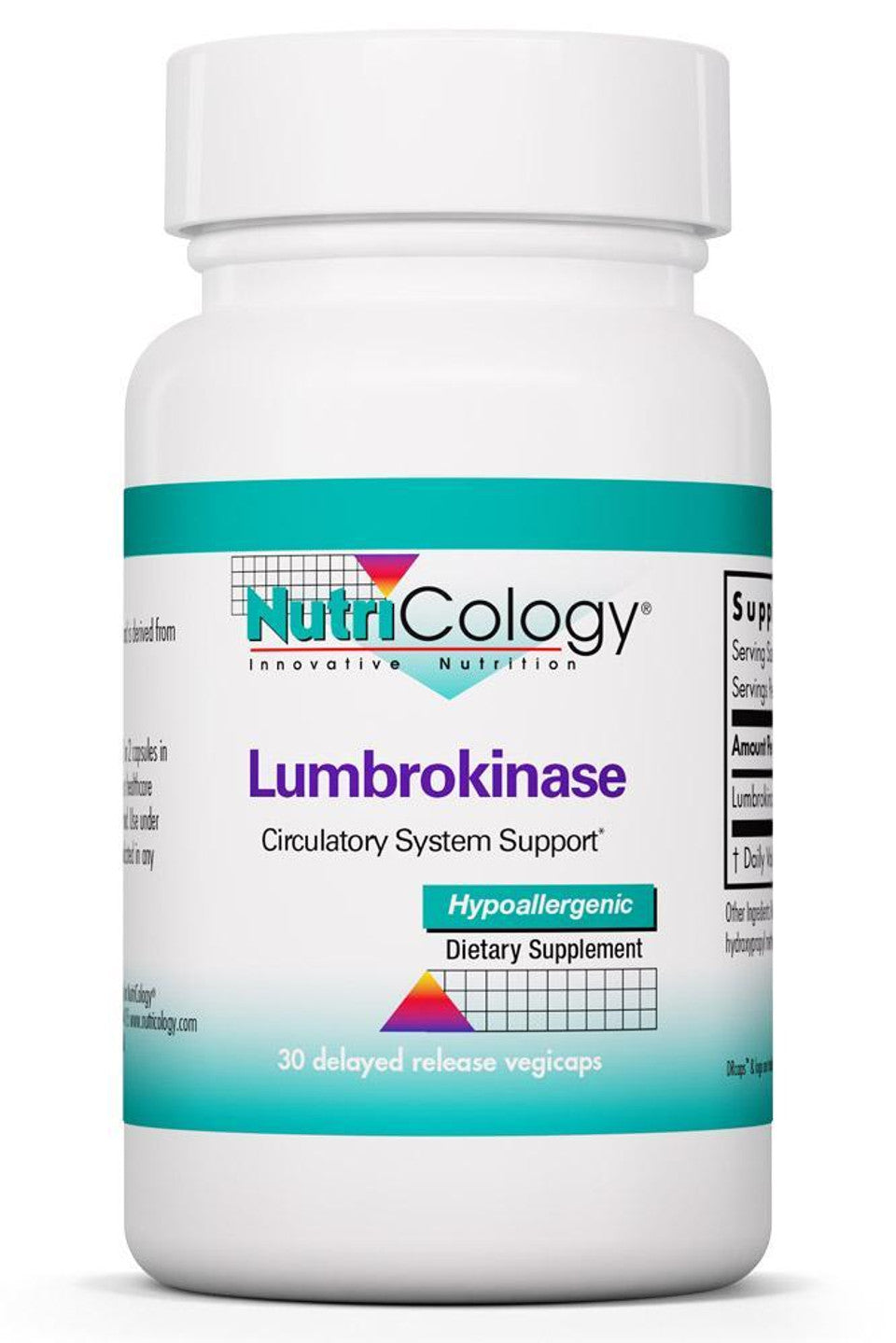 NutriCology Lumbrokinase Circulatory System Support — Vitality Nutrition