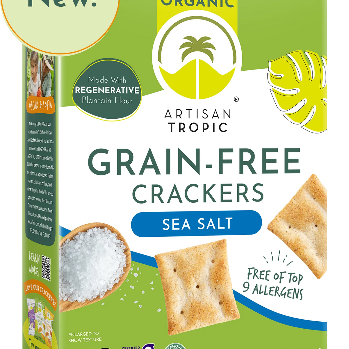 Artisan Tropic Grain-Free Crackers Sea Salt — Vitality Nutrition