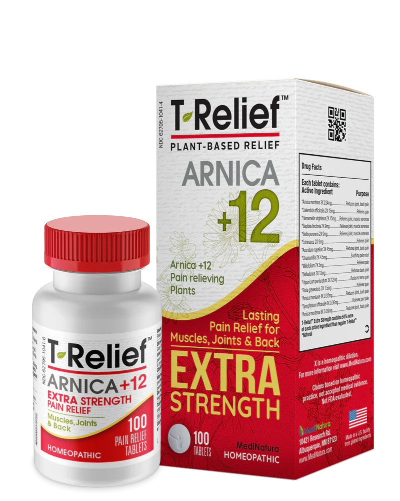 T-Relief Extra Strength Arnica +12 Tablets — Vitality Nutrition