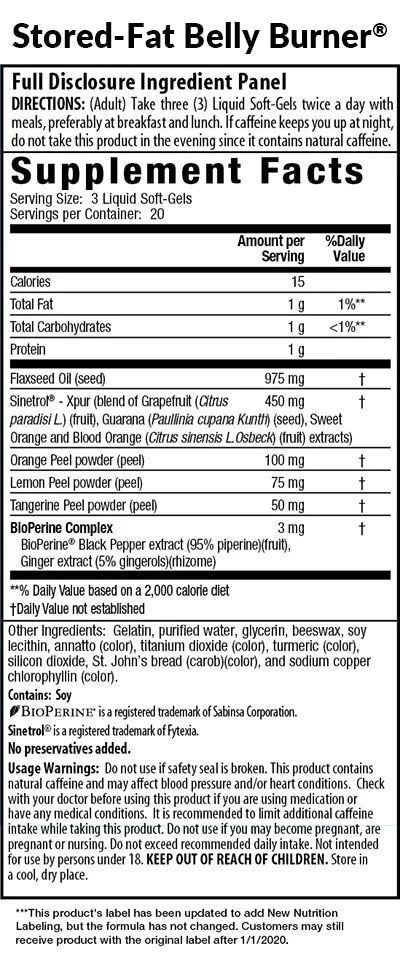 Irwin Naturals Stored-Fat Belly Burner 60 Liquid Soft-Gels — Vitality ...
