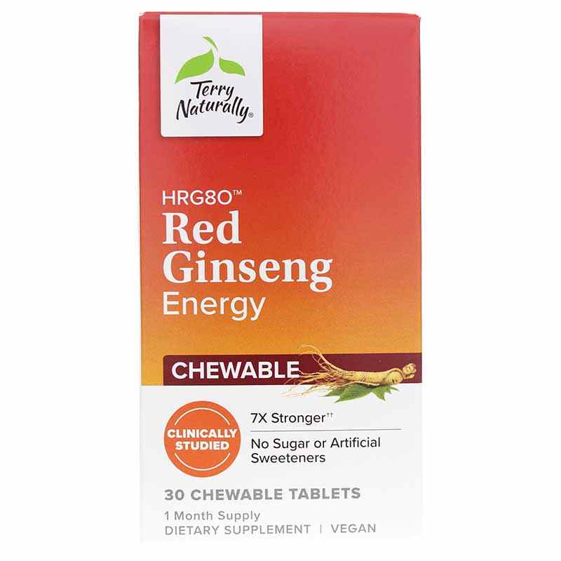 Terry Naturally HRG80™ Red Ginseng Energy Chewable (Gammasorb ...