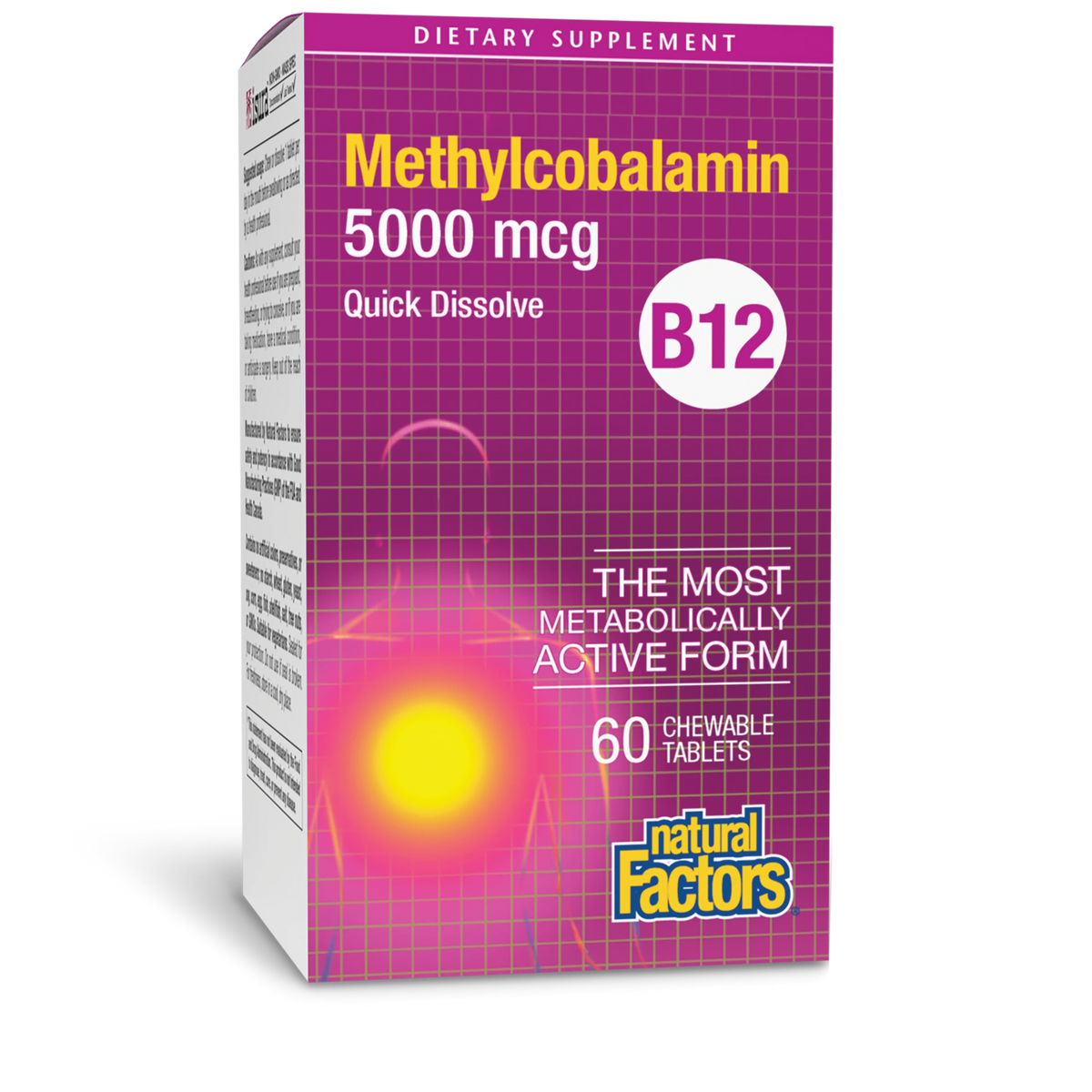 Methylcobalamin B12 5000mcg (60 chewable tablets) — Vitality Nutrition
